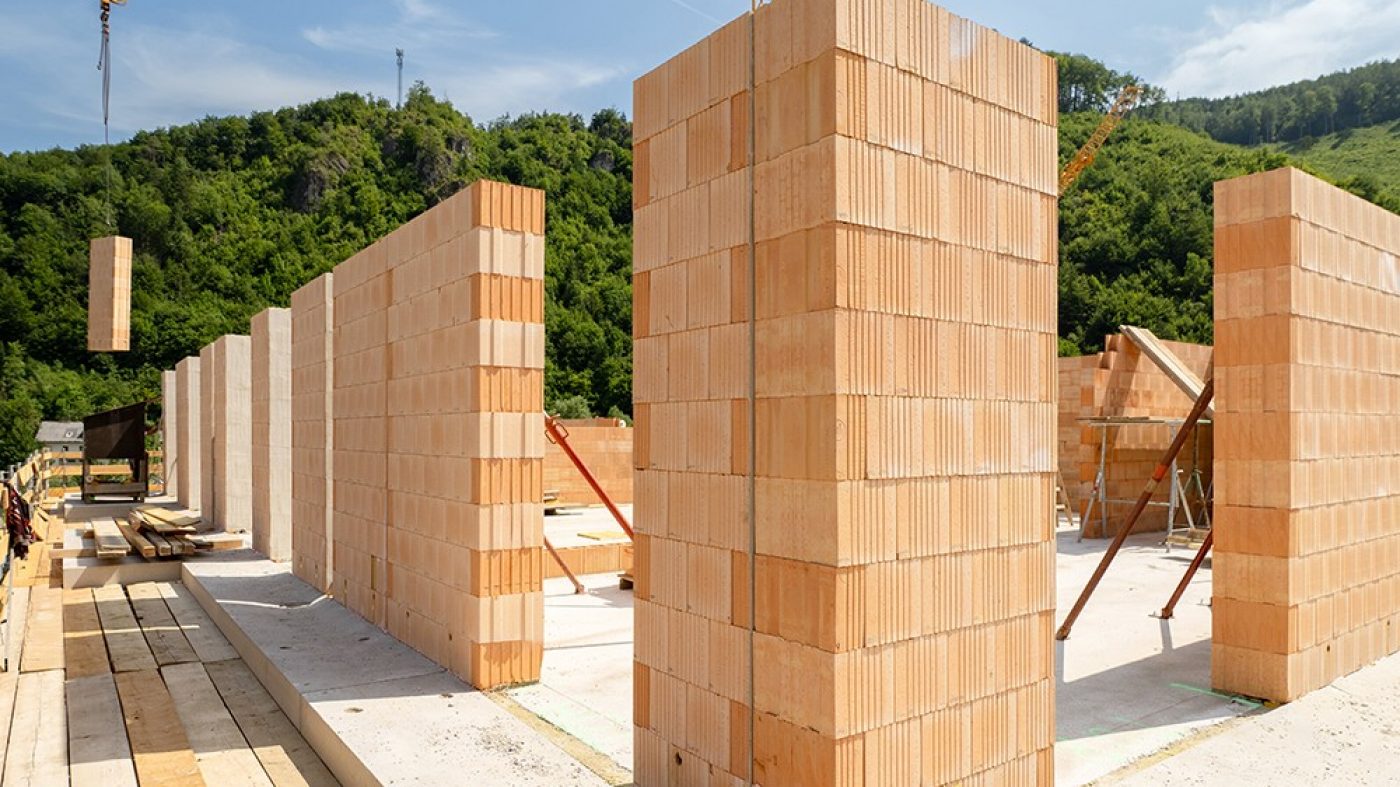 Modern Construction: wienerberger Relies on Prefabricated Brick Wall